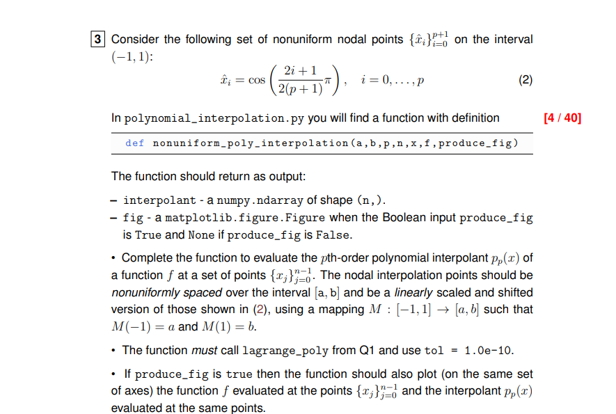 Solved 3 ﻿Consider the following set of nonuniform nodal | Chegg.com