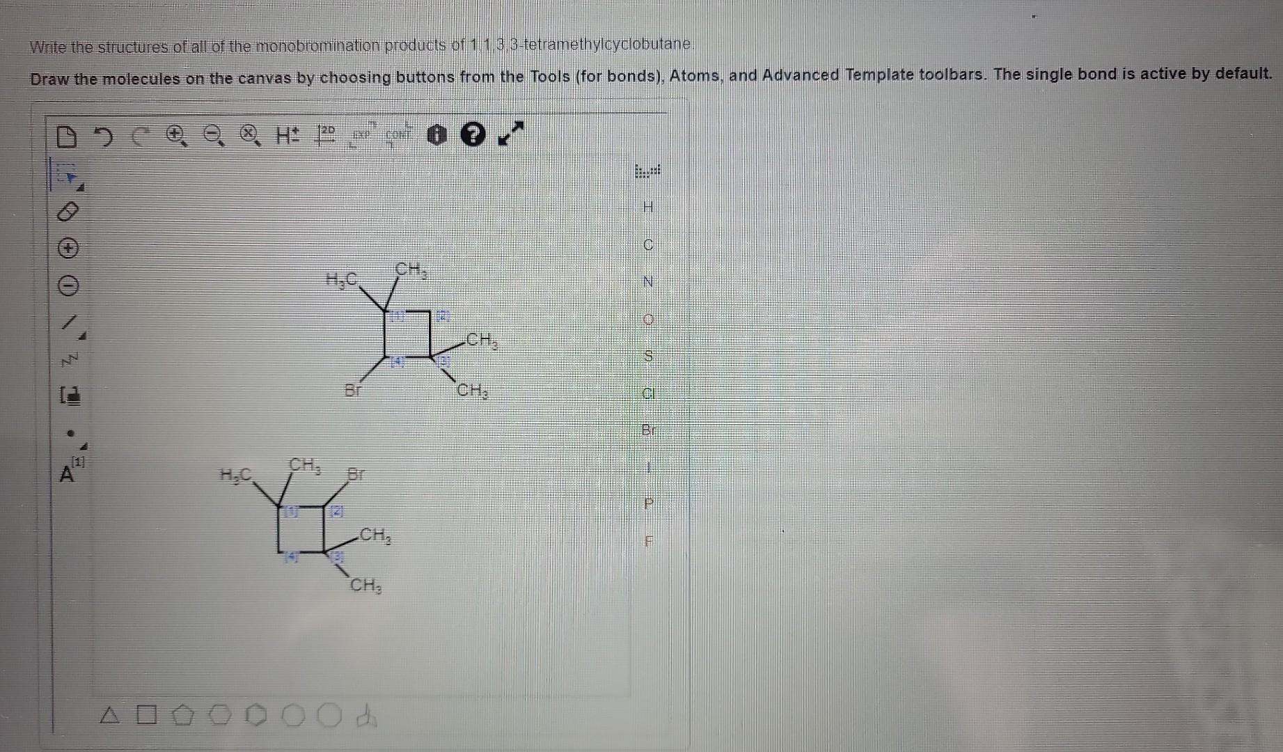 Solved Write The Structures Of All Of The Monobromination