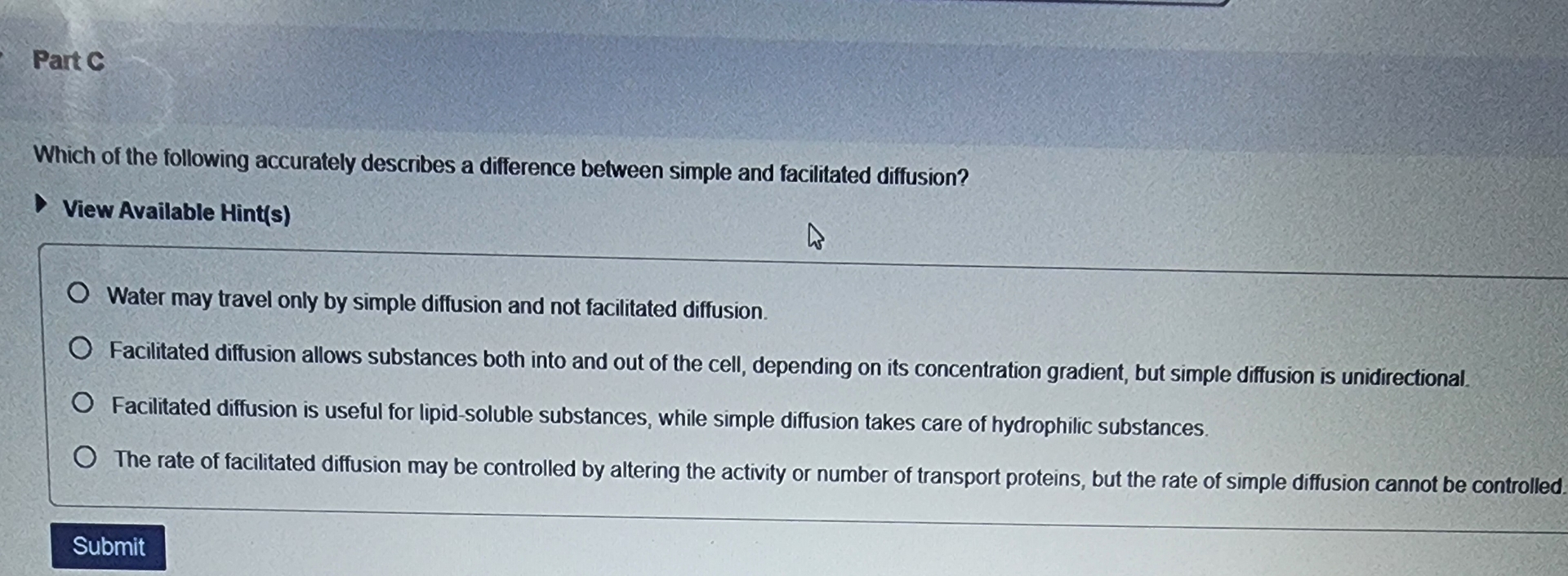 Solved Part CWhich of the following accurately describes a | Chegg.com