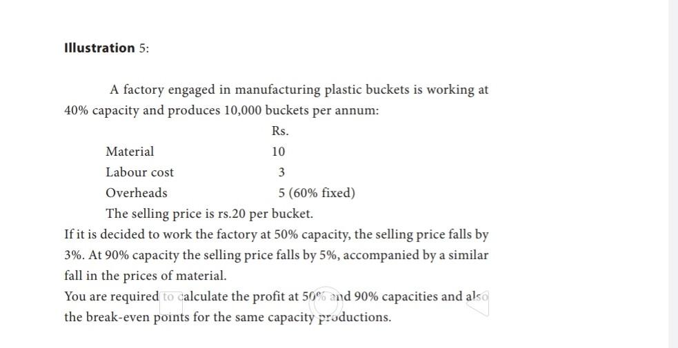 Solved Illustration 6: Calculate: The amount of fixed | Chegg.com