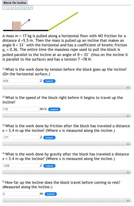 Solved A mass m=17 kg is pulled along a horizontal floor | Chegg.com