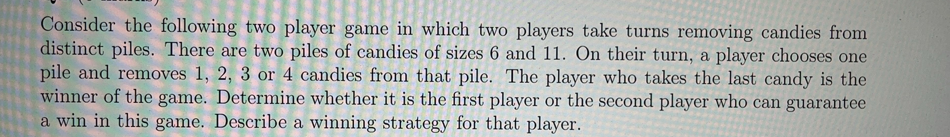 Consider the following two player game in which two | Chegg.com