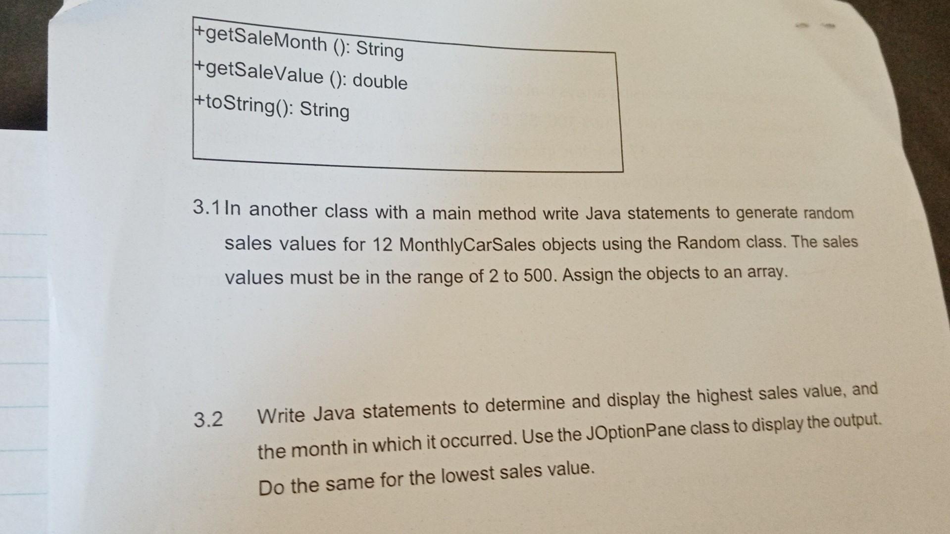 Solved Question 3 Write the class definition for the UML | Chegg.com