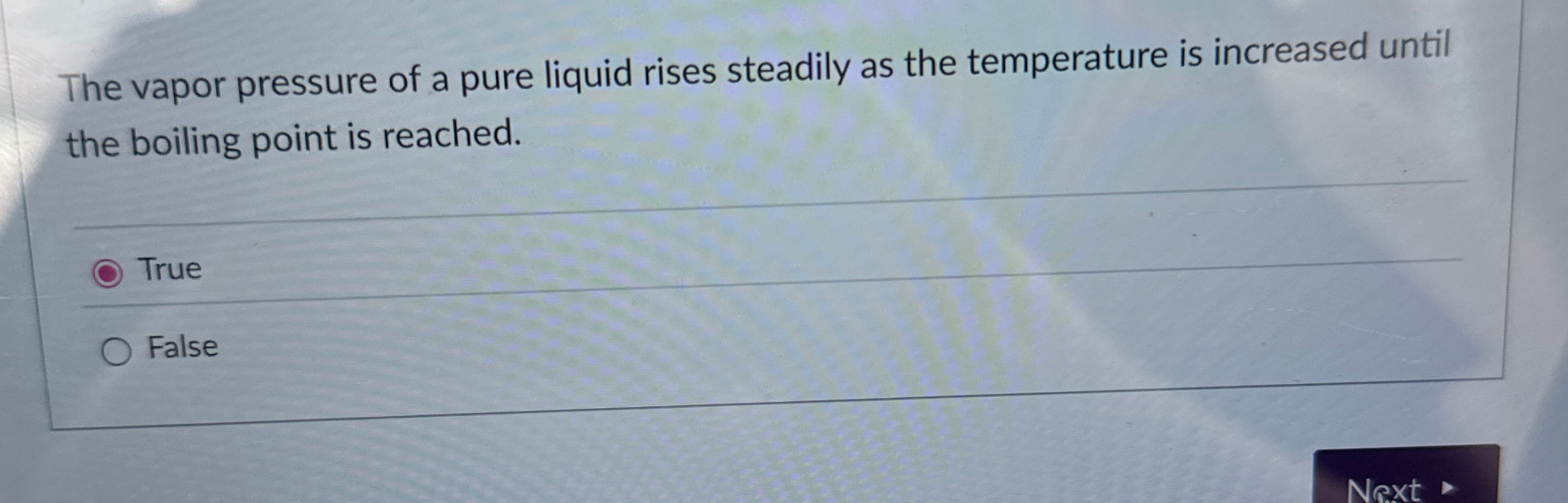 Solved The vapor pressure of a pure liquid rises steadily as | Chegg.com