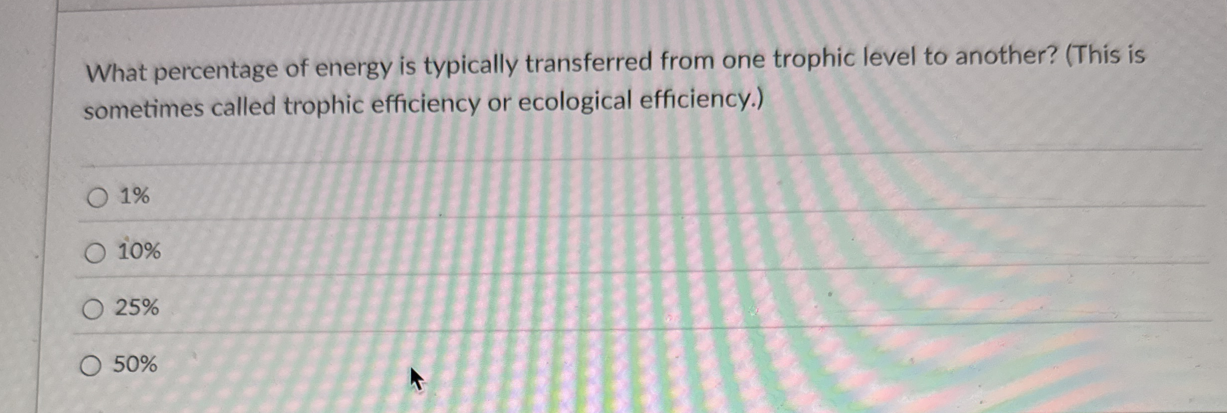 Solved What percentage of energy is typically transferred | Chegg.com