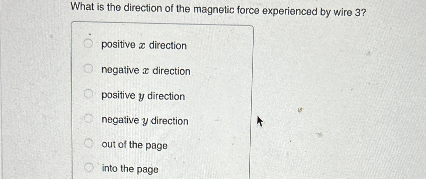 Solved What is the direction of the magnetic force | Chegg.com