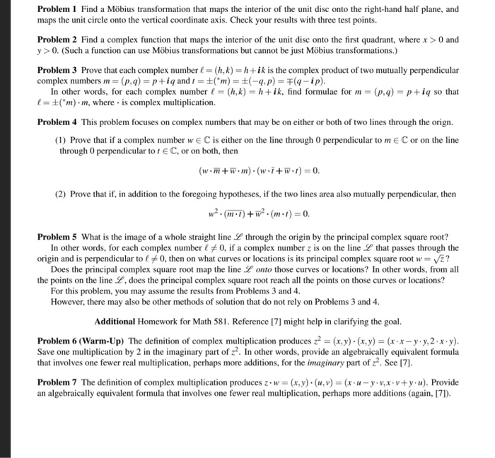 Solved I only need help with problems 6 and 7 but put the | Chegg.com
