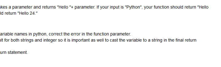 Solved In this first question, we have a function that takes | Chegg.com