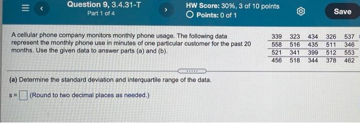 Solved Save = Homework: Section 3.5 Homework Question | Chegg.com