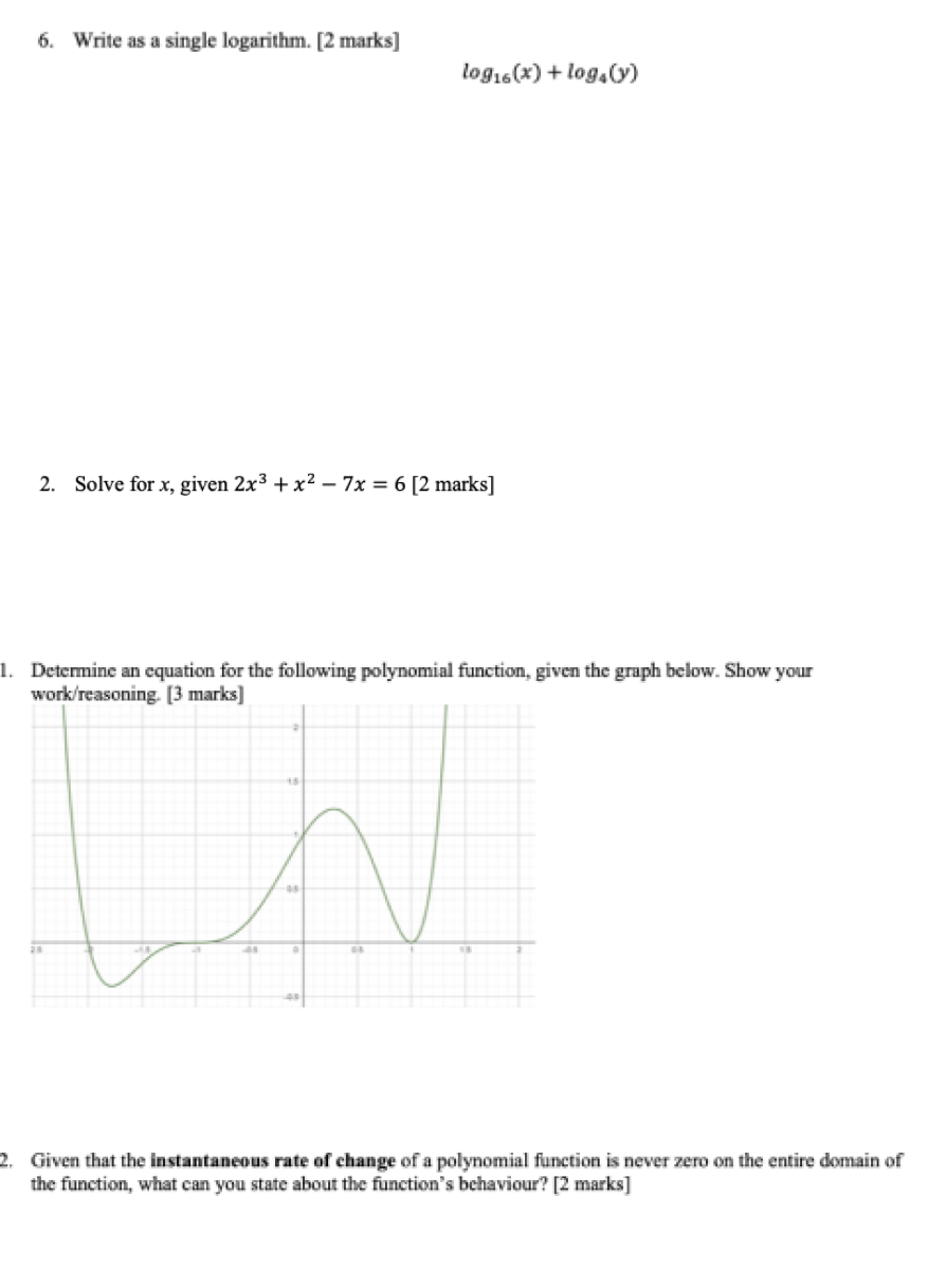 Solved Write as a single logarithm. [2 | Chegg.com
