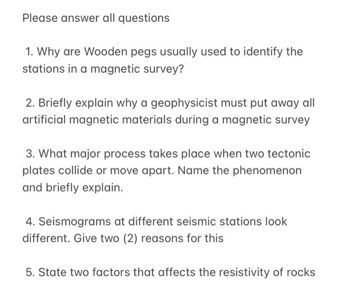 Solved Please answer all questions 1. Why are Wooden pegs | Chegg.com