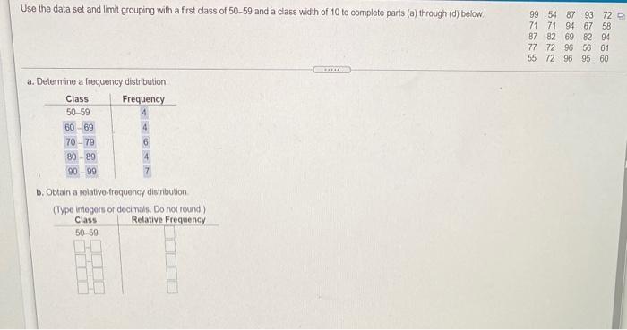 Solved Use the data set and limit grouping with a first | Chegg.com