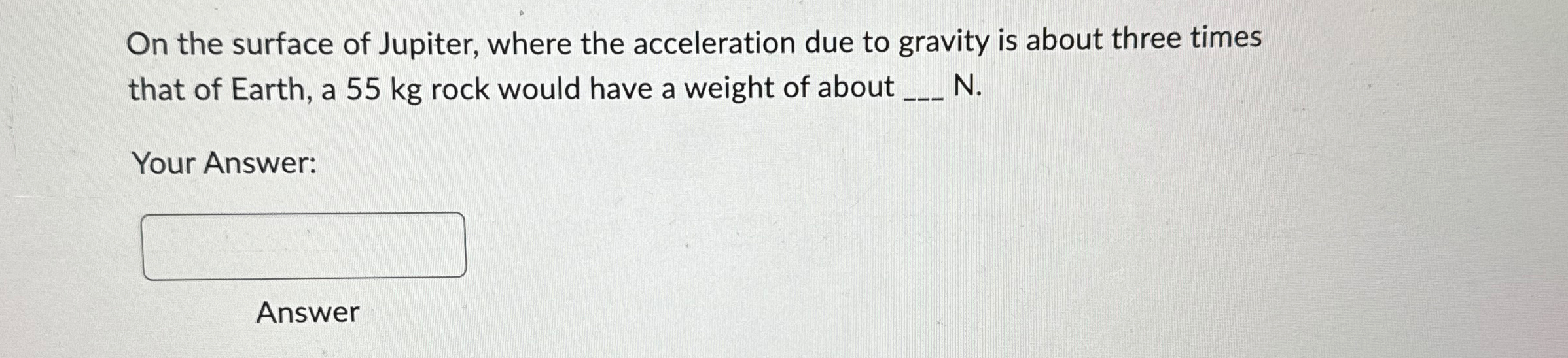 Solved On the surface of Jupiter, where the acceleration due | Chegg.com
