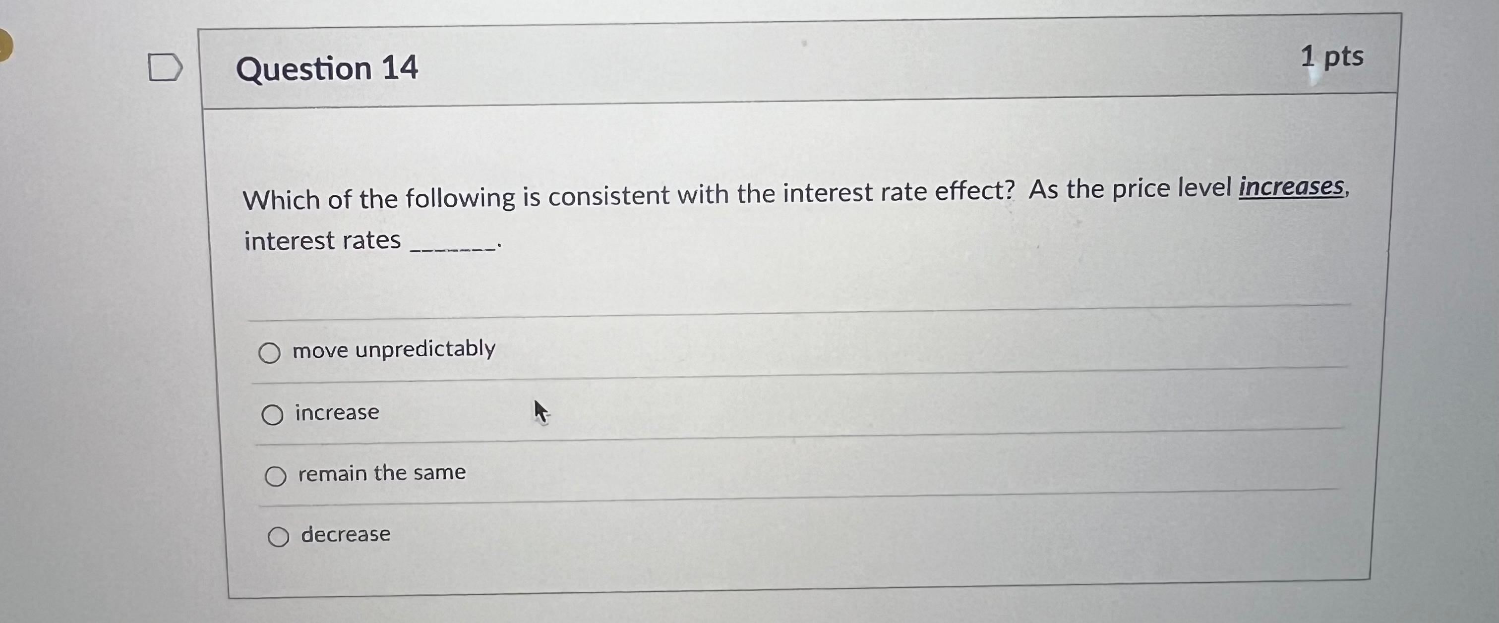 Solved Question 141 ﻿ptsWhich of the following is consistent | Chegg.com