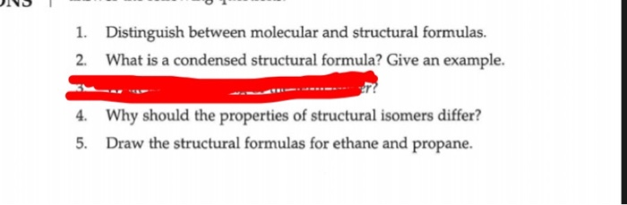 Solved 1. Distinguish between molecular and structural | Chegg.com