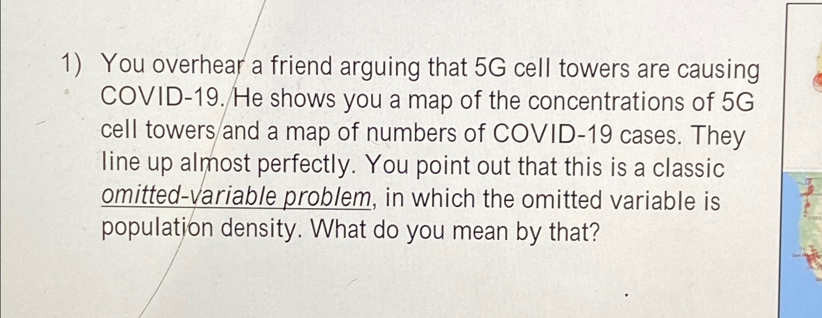 Solved You overhear a friend arguing that 5G ﻿cell towers | Chegg.com