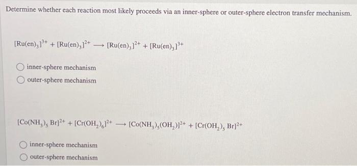 Solved Determine whether each reaction most likely proceeds | Chegg.com