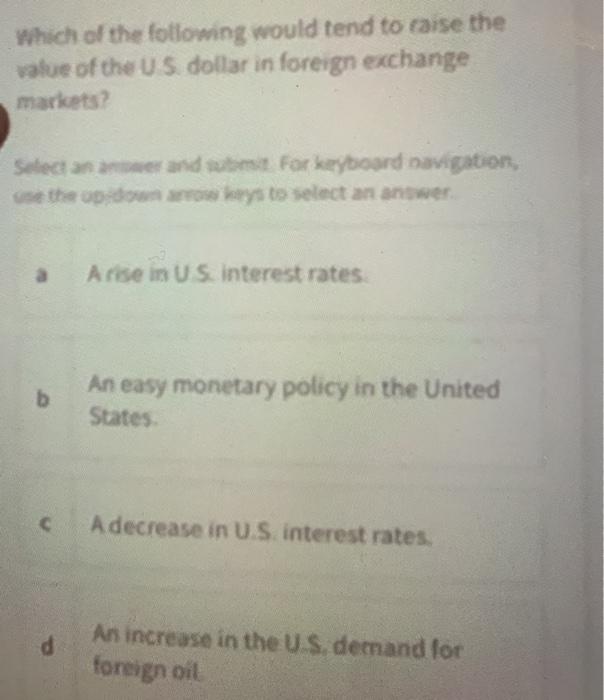 Solved To American buyers, there is a decrease in the lative | Chegg.com