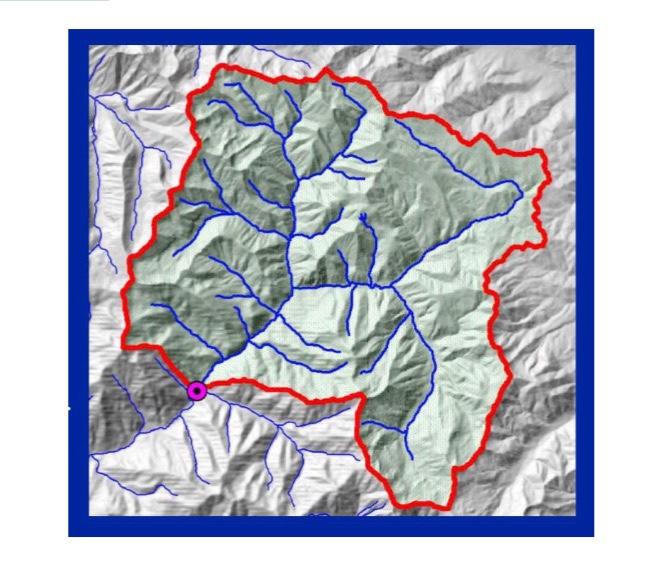 Solved The hydrographic basin shown in the figure | Chegg.com