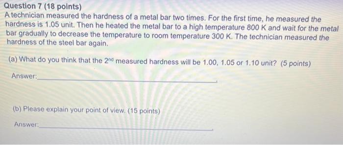 Solved Question 7 (18 points) A technician measured the | Chegg.com Solved Question 7 (18 points) A technician measured the | Chegg.com
