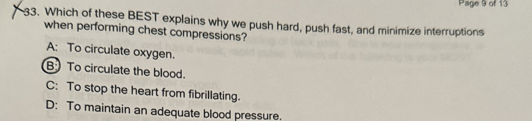 Solved Which of these BEST explains why we push hard, push | Chegg.com