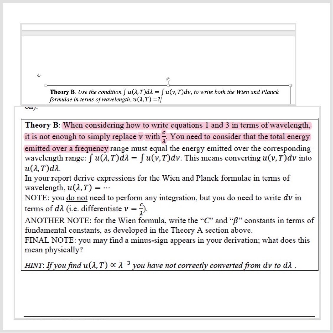Solved (9)Theory B. ﻿Use the condition | Chegg.com
