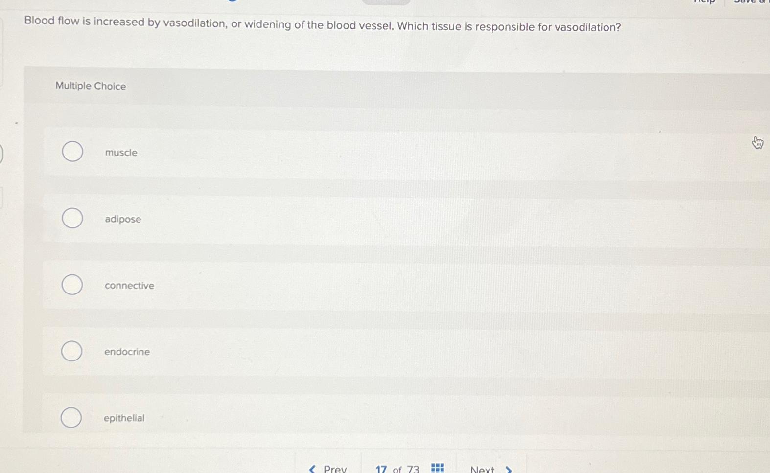 Solved Blood flow is increased by vasodilation, or widening | Chegg.com