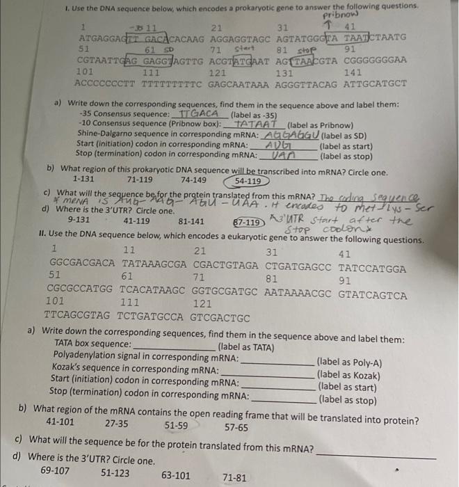 a) Write down the corresponding sequences, find them | Chegg.com