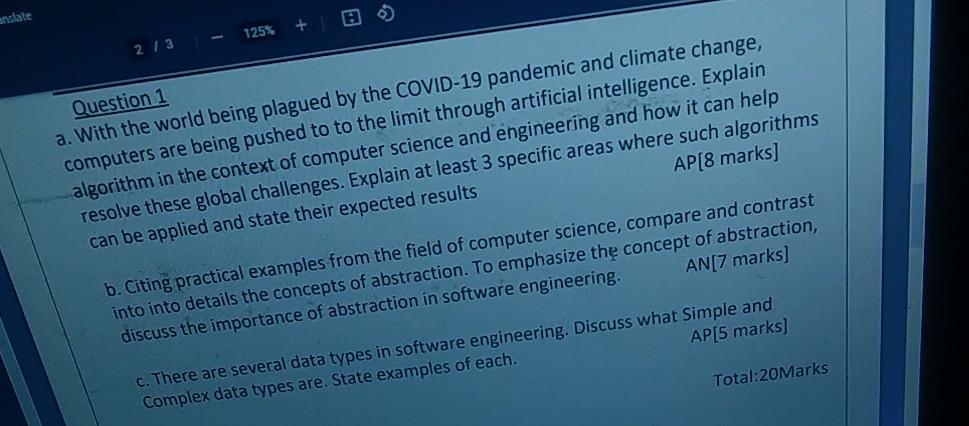 Solved Cs204 Q1,I need all subquestions answered, chegg says | Chegg.com