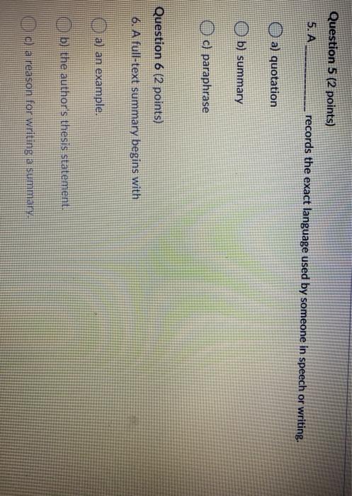 Solved Question 5 (2 points) 5. A records the exact language | Chegg.com