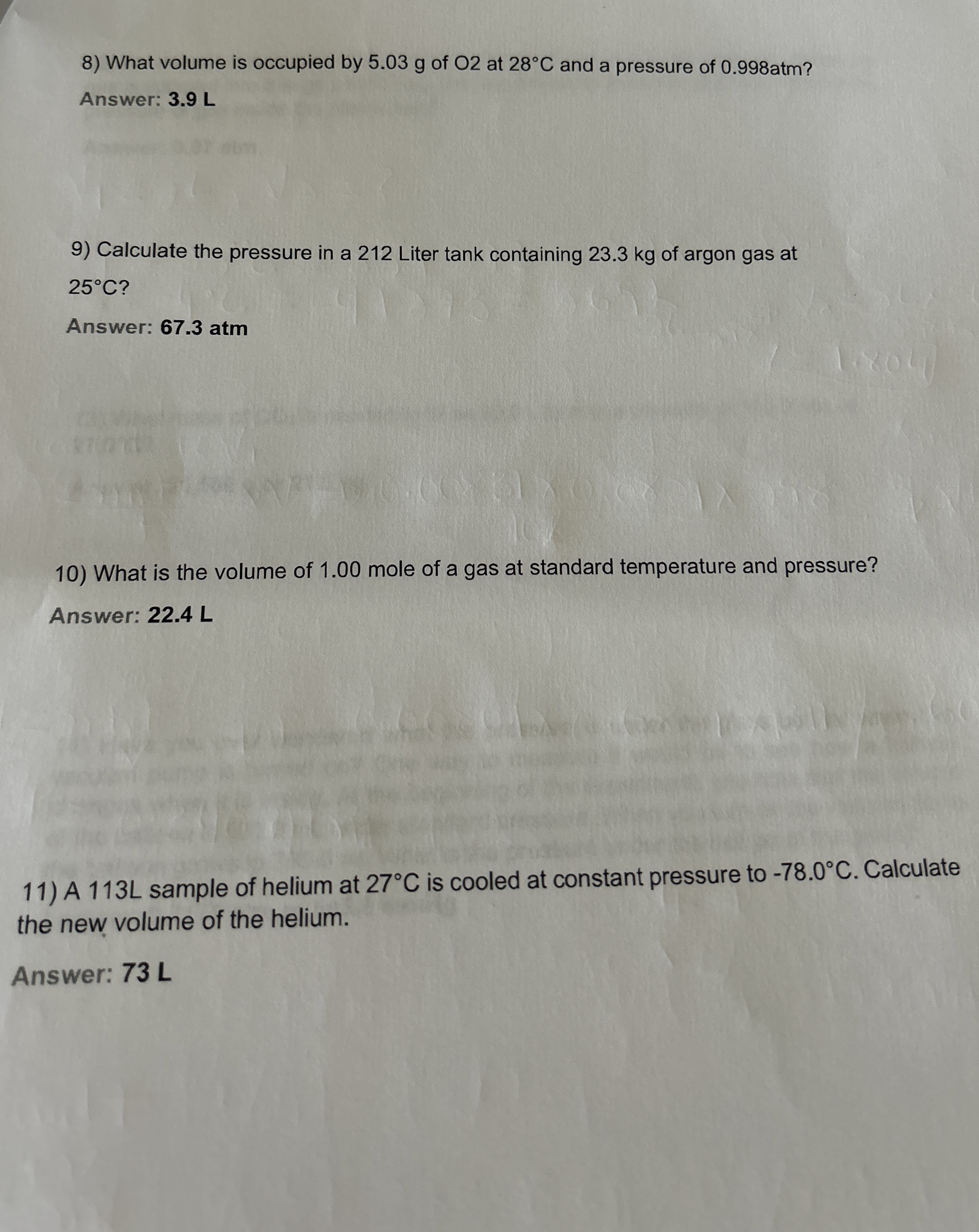 Solved What volume is occupied by 5.03 ﻿g of O 2 ﻿at 28°C | Chegg.com