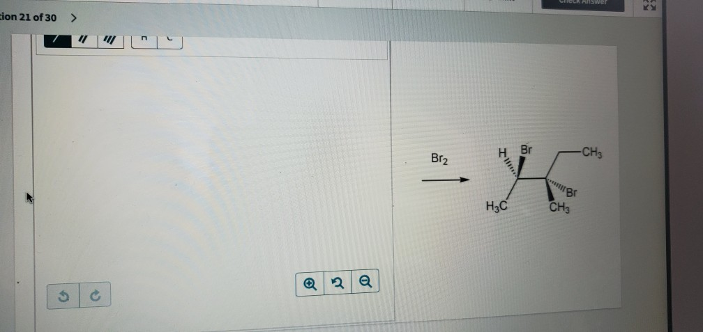Solved On 21 of 30 > The 1,2-dibromide is synthesized from | Chegg.com