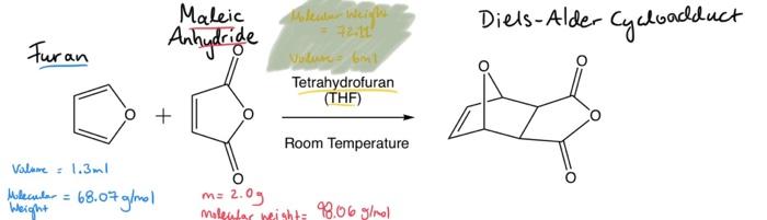 Solved Maleic Anhydride Diels-Alder Cycladduc Furan Alena | Chegg.com