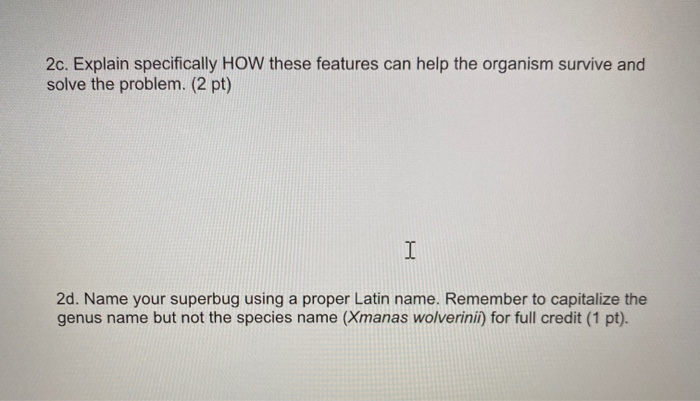 Solved 2. SYNTHETIC BIOLOGY SUPERHERO. Design a | Chegg.com