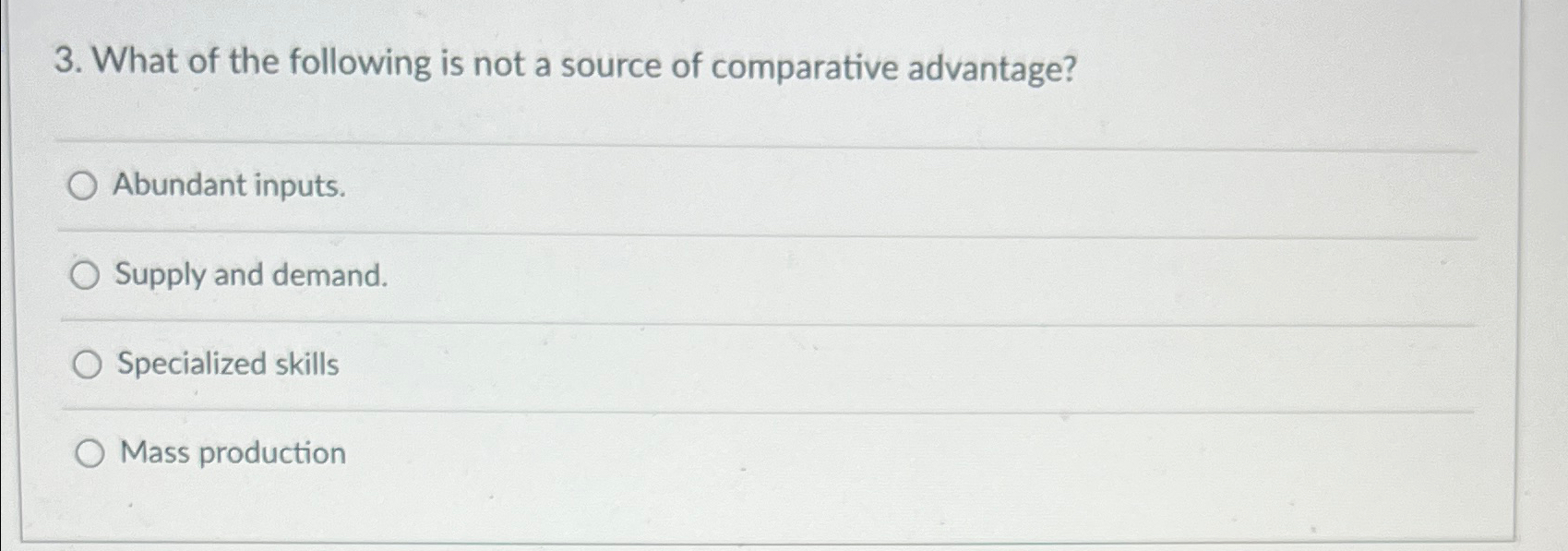 Solved What of the following is not a source of comparative | Chegg.com