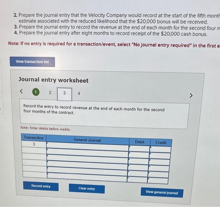 Solved Velocity, a consulting firm, enters into a contract | Chegg.com