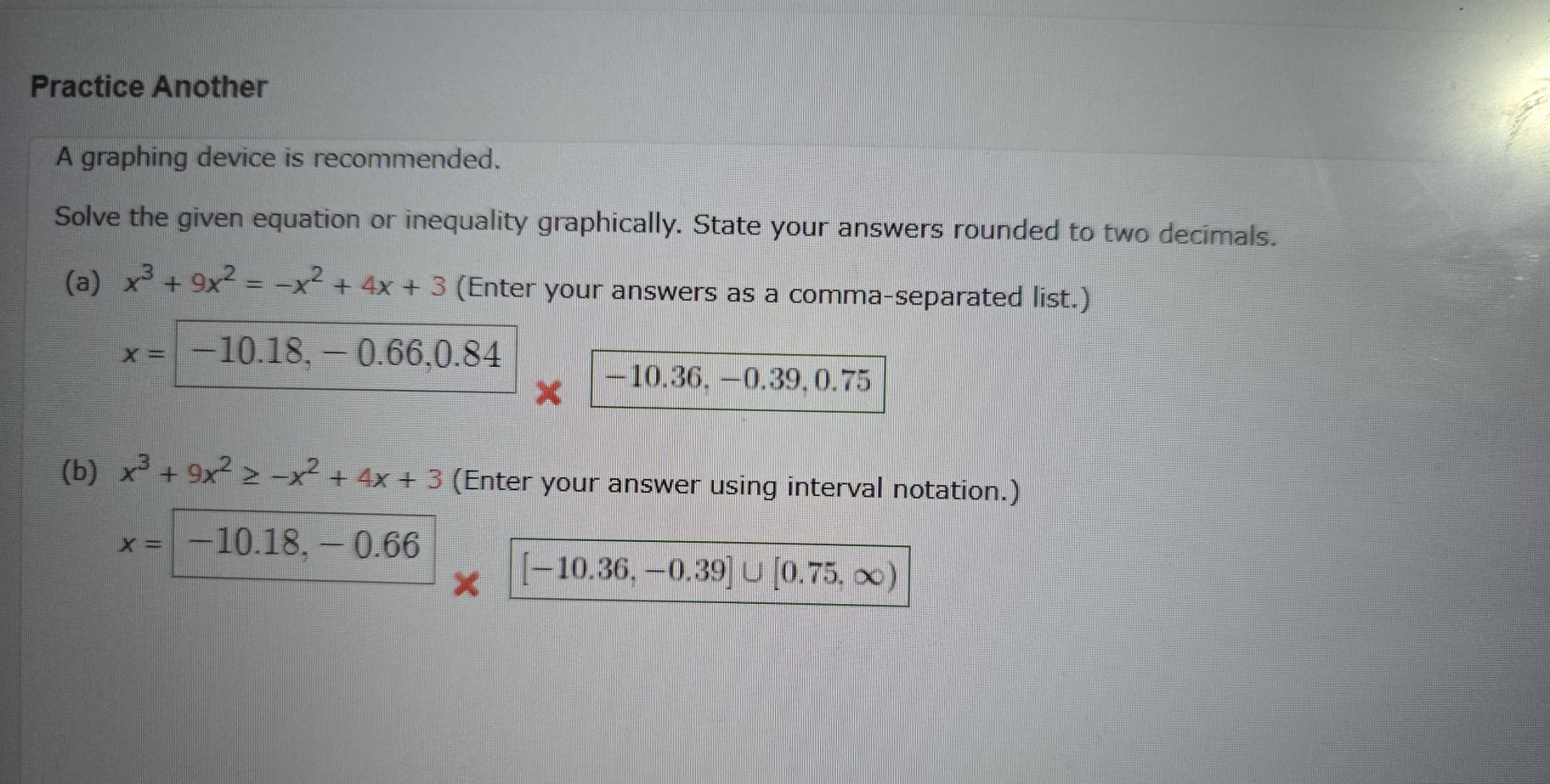 Solved Practice AnotherA graphing device is | Chegg.com