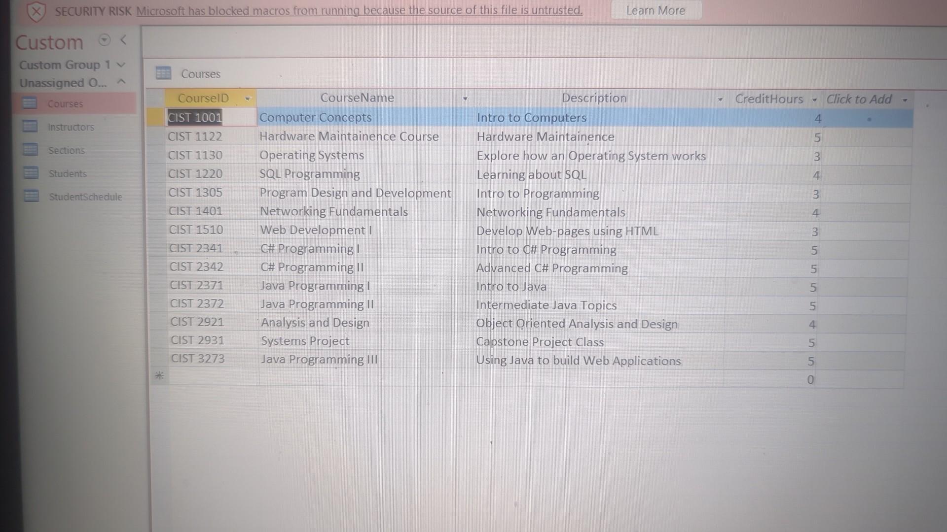 Group By: 1.) How many classes are scheduled in each | Chegg.com