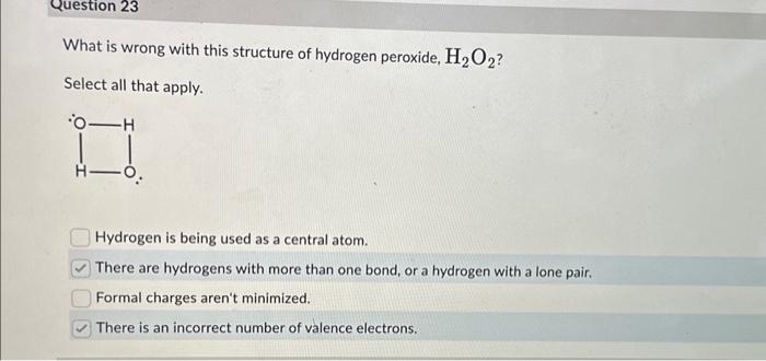 Solved What is wrong with this structure of hydrogen | Chegg.com
