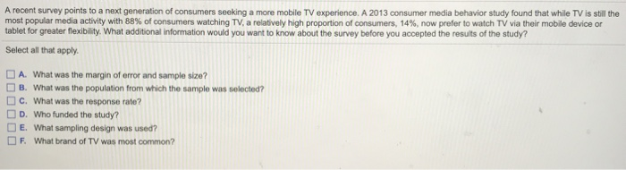 Solved A recent survey points to a next generation of | Chegg.com