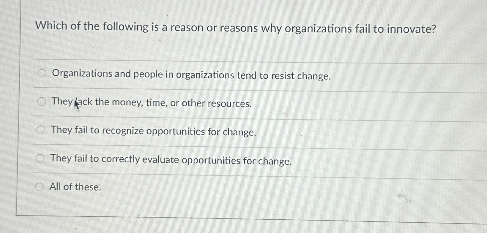 Solved Which of the following is a reason or reasons why | Chegg.com