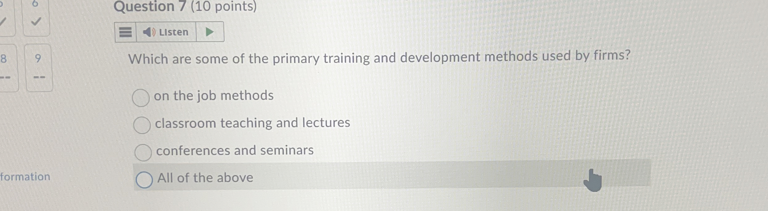 Solved Question 7 (10 ﻿points)LIstenWhich are some of the | Chegg.com