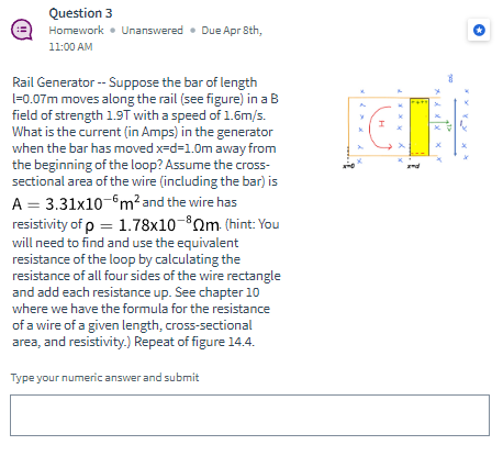 Solved Question 3:'Homework - ﻿Unanswered - ﻿Due Apr | Chegg.com
