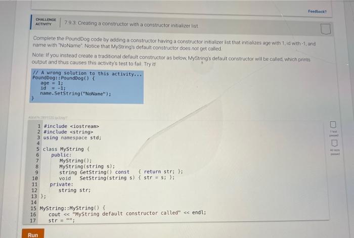 Solved Complete the PoundDog code by adding a constructor | Chegg.com