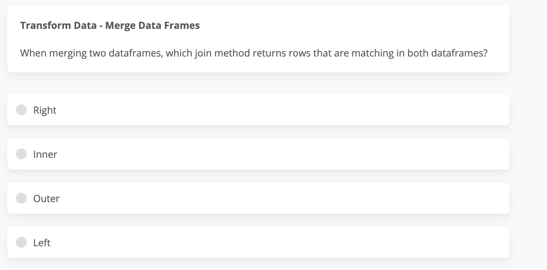 Solved Transform Data merge Data Frameswhen Merging Two
