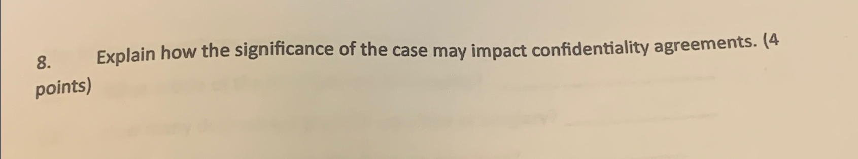 Solved Explain how the significance of the case may impact | Chegg.com