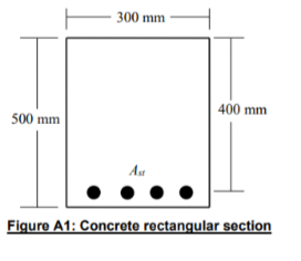 Solved A singly reinforced concrete rectangular section is | Chegg.com