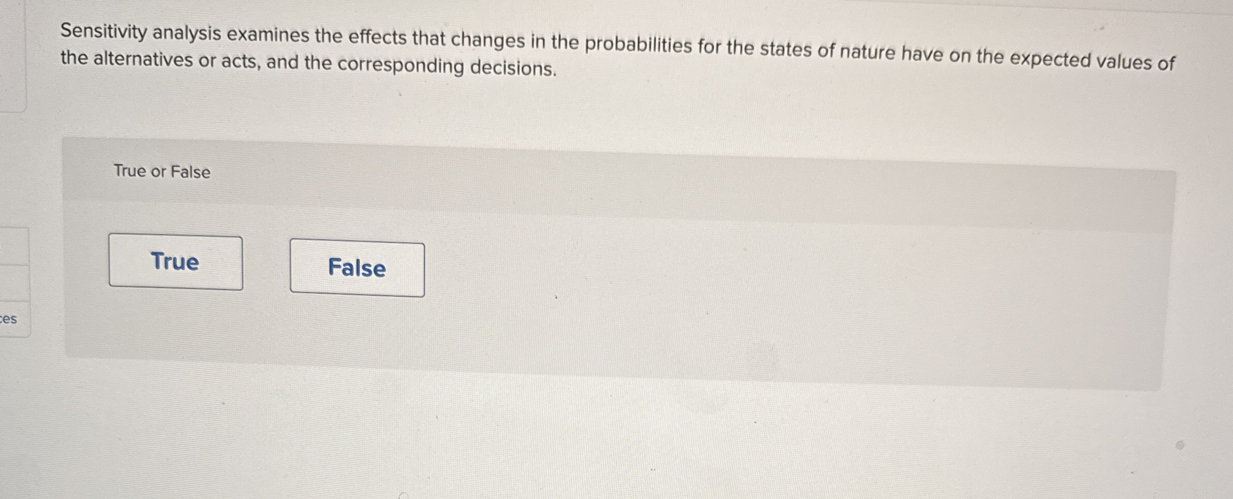 Solved Sensitivity analysis examines the effects that | Chegg.com