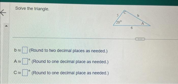 Solved Two sides and an angle are given below. Determine | Chegg.com