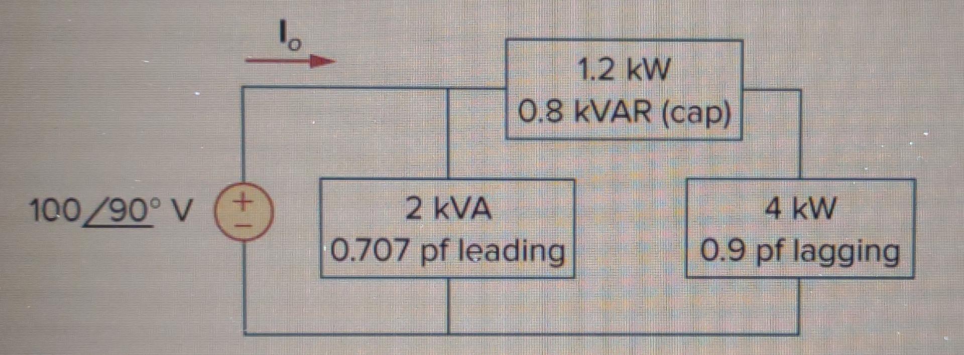 Solved Determine total real power, total reactive power, and | Chegg.com